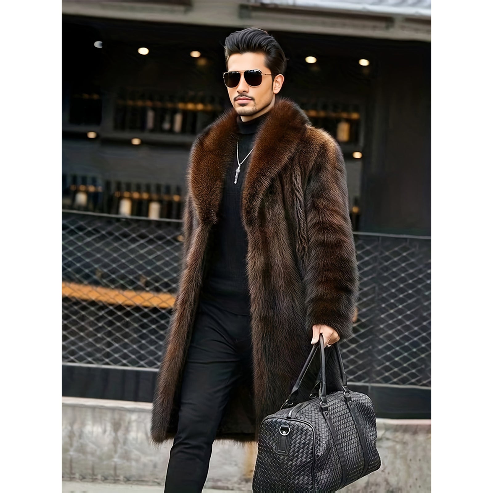 INVACHI Mens Faux Fur Coat – INVACHI SHOP
